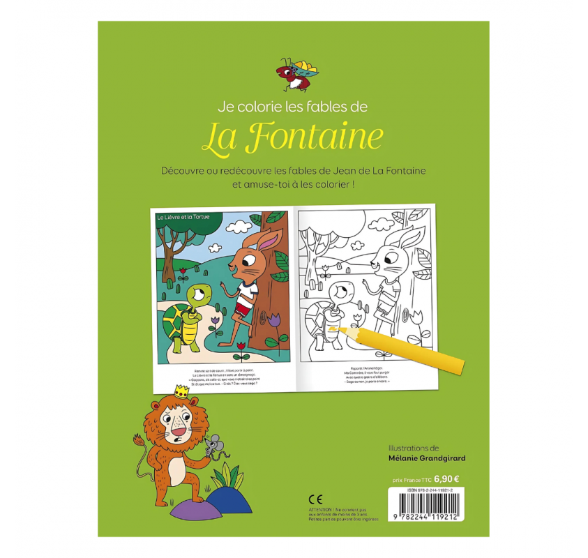 COLORIAGE : LES FABLES DE LA FONTAINE
