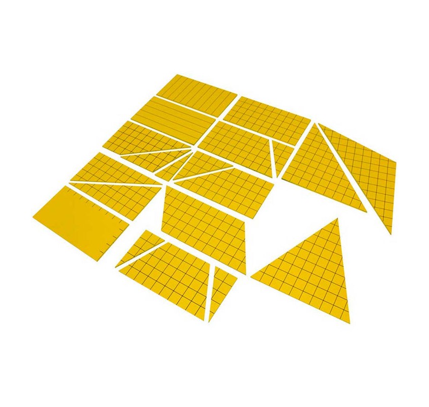 Triangles jaunes de surface